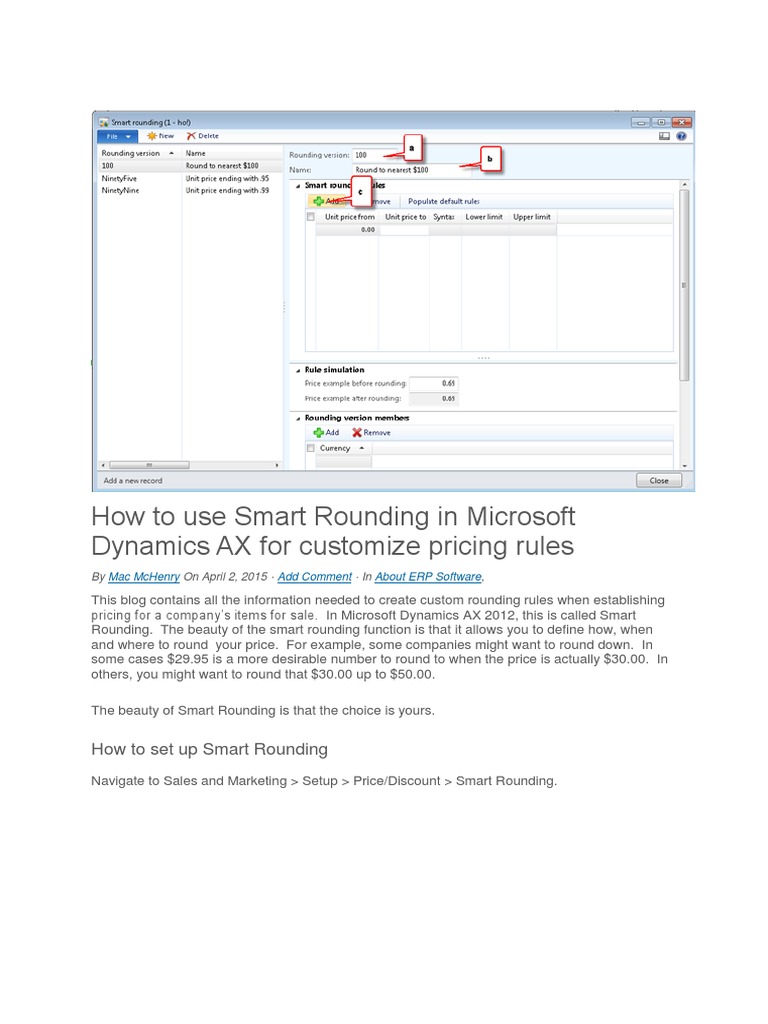 How to use Smart Rounding | PDF | Significant Figures | Sql