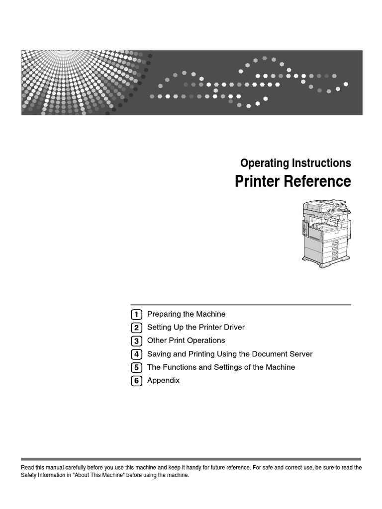 Operating Instructions - Printer Reference (2007) | PDF | Port ...