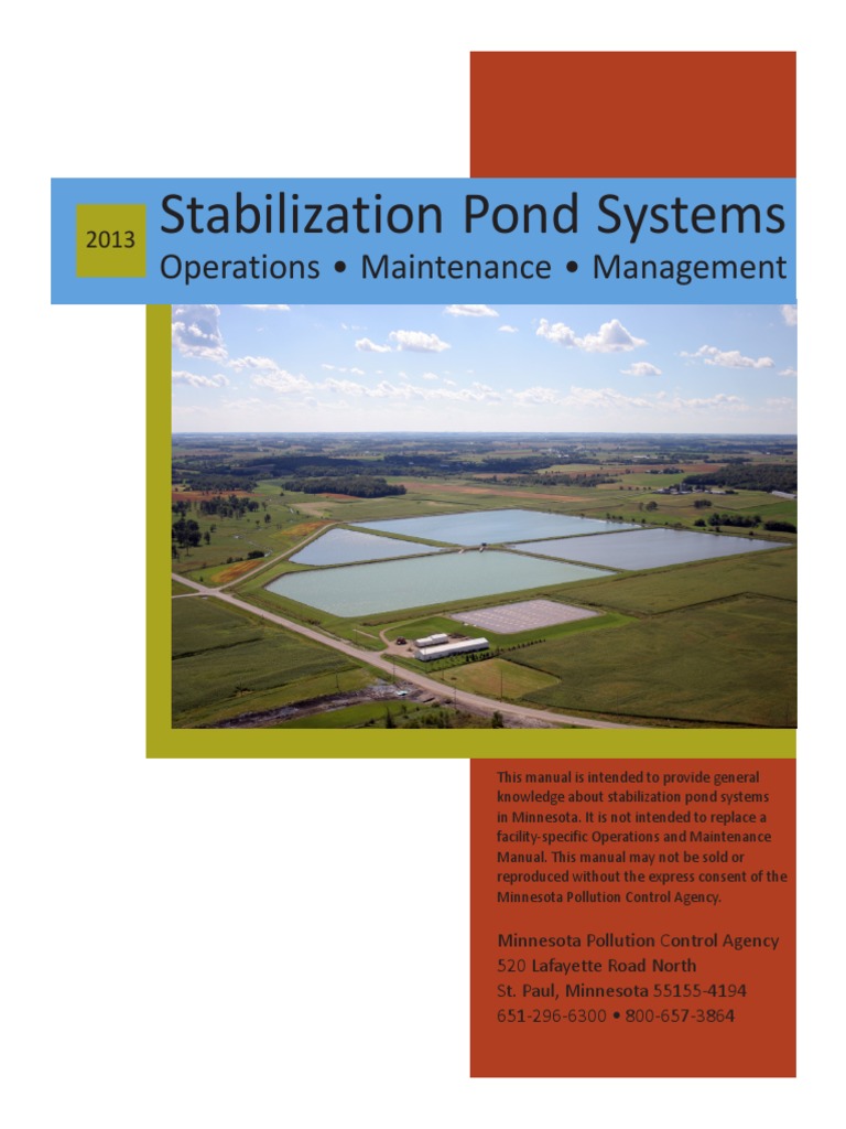 Stabilisation Pond Systems - Operations, Maintenance, Management | PDF ...