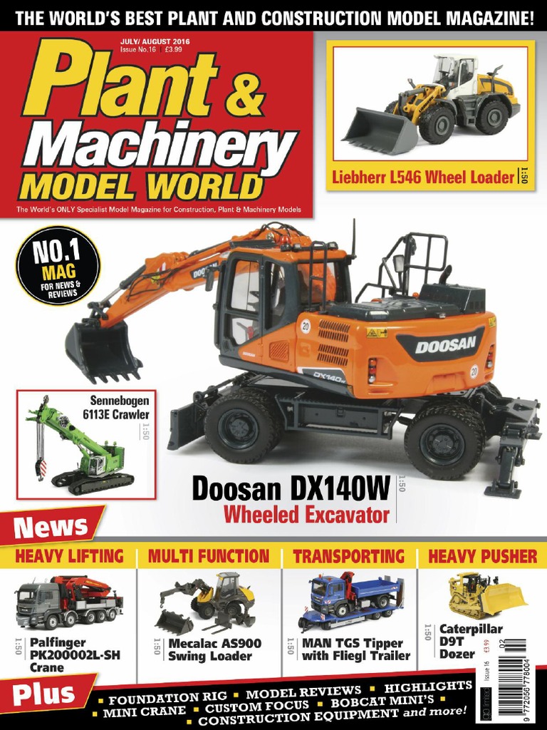Plant Machinery Model World Summer 2016 | PDF | Loader (Equipment ...