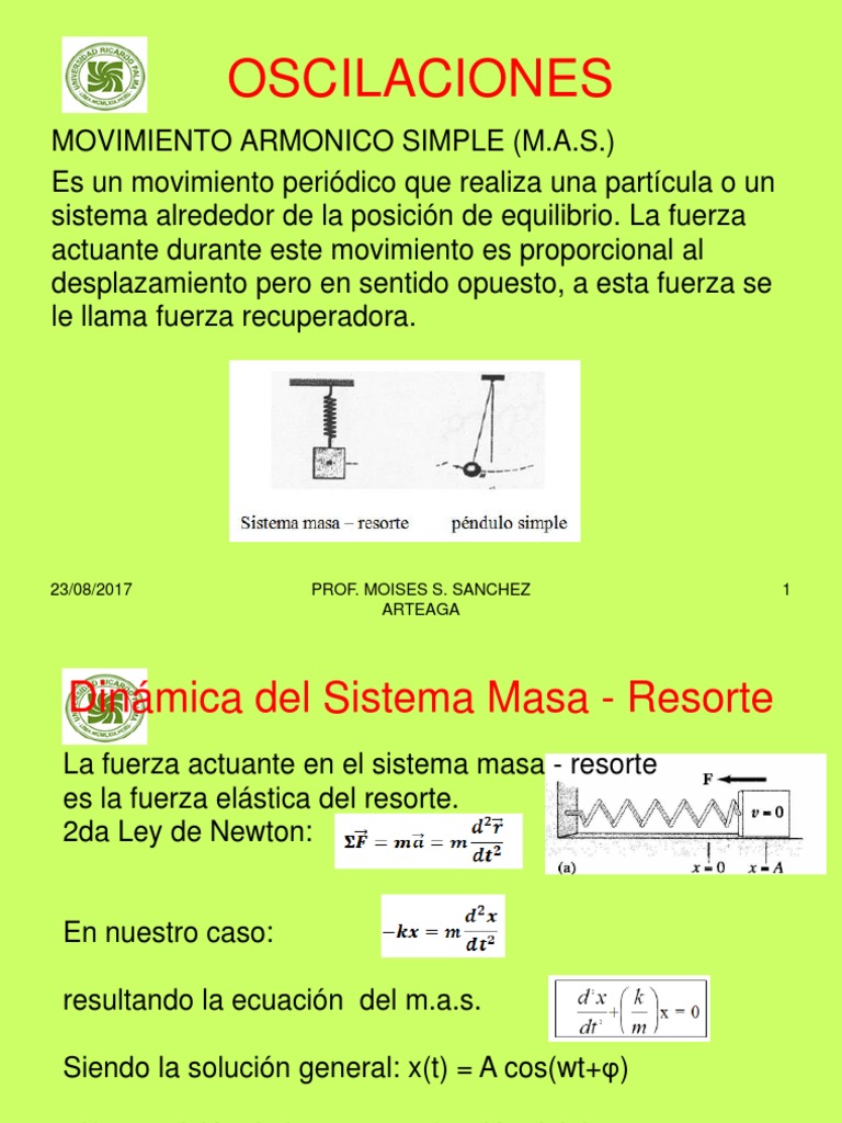 Oscilaciones | Movimiento (física) | Filosofía natural