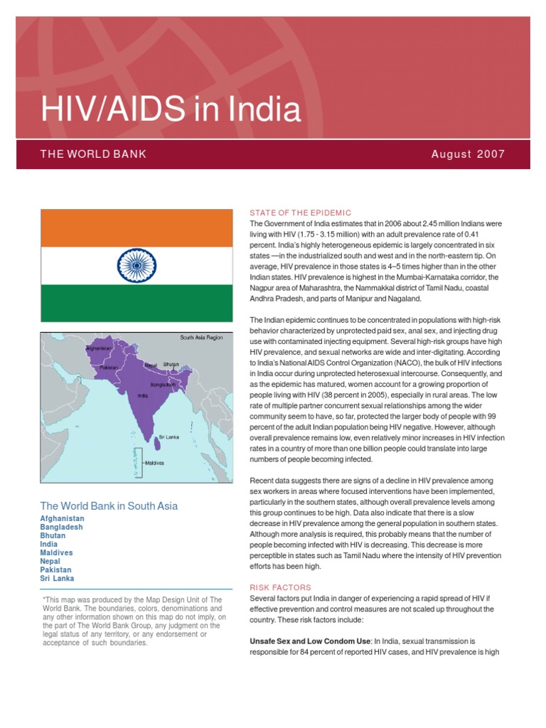 Hiv Aids Brief Aug07 in | PDF | Prevention Of Hiv/Aids | Hiv/Aids