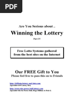 Lotto Winning Secrets | PDF | Lottery | Odds