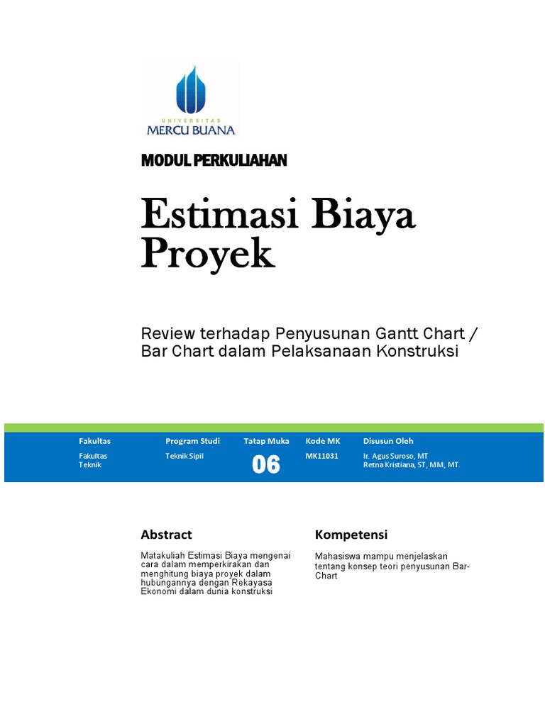 Modul 6 - Estimasi Biaya Proyek PDF | PDF | Seni | Komputer
