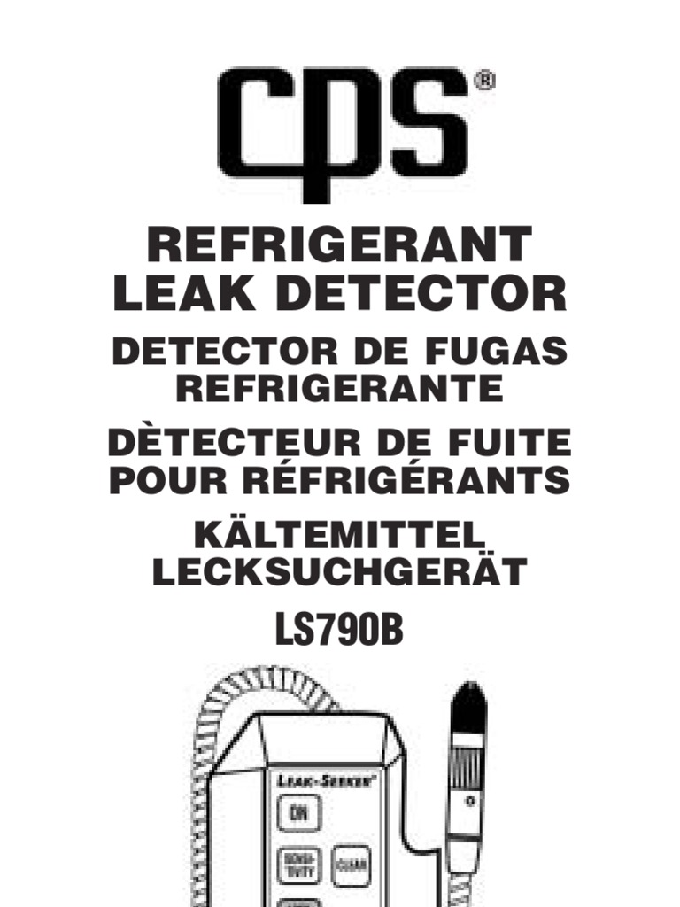 CPS Refrigerant Leak Detector LS790B | PDF | Leak | Air Conditioning