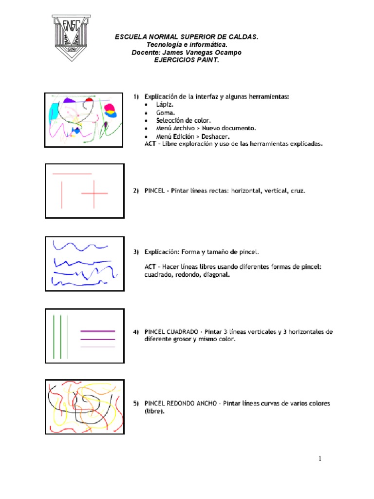 Ejercicios Paint | PDF