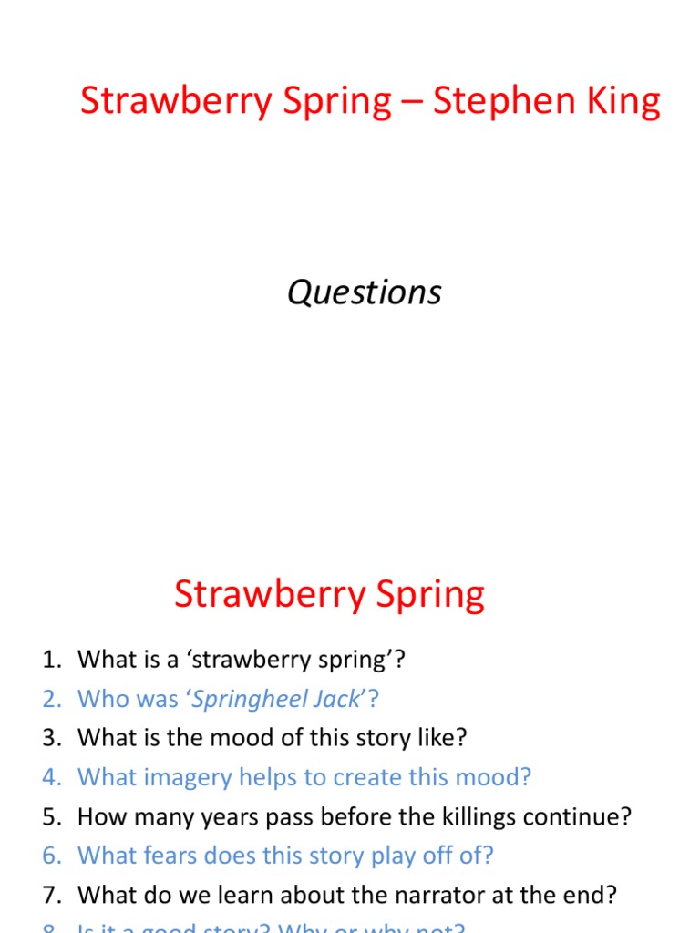 Strawberry Spring | PDF
