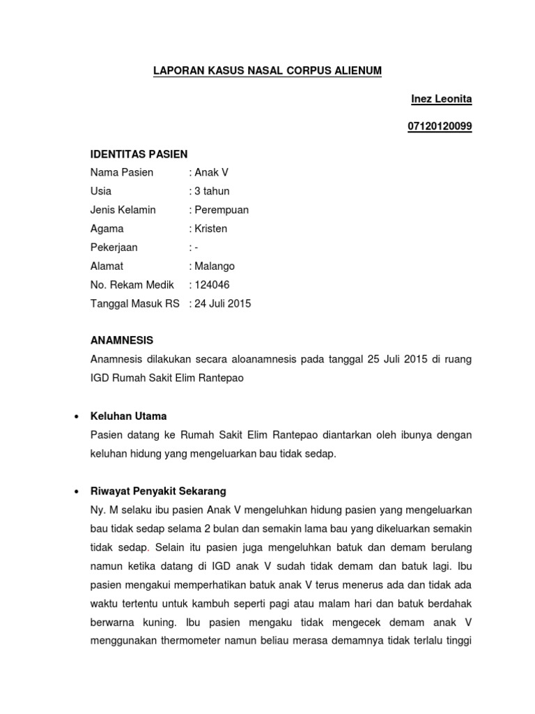 Corpus Alienum | PDF