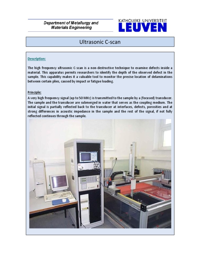 Ultrasonic C-scan for Researchers | PDF