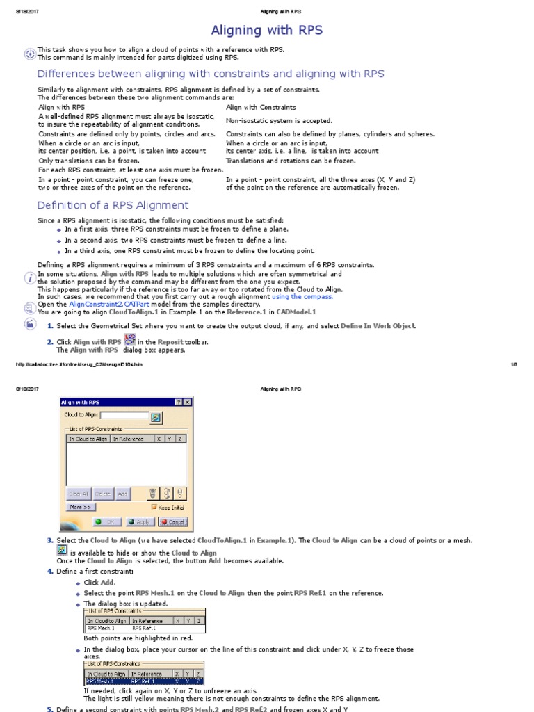 Aligning With RPS | PDF | Cartesian Coordinate System | Geometry