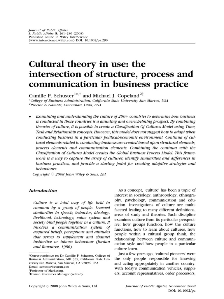 Cultural Theory in Use | PDF | Truth | Marketing