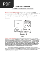 Measuring VSWR: Theory and Methods | PDF | Waves | Electronics