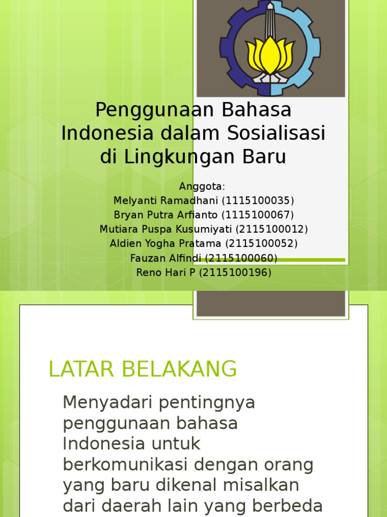 Pentingnya Bahasa Indonesia sebagai Pemersatu | PDF