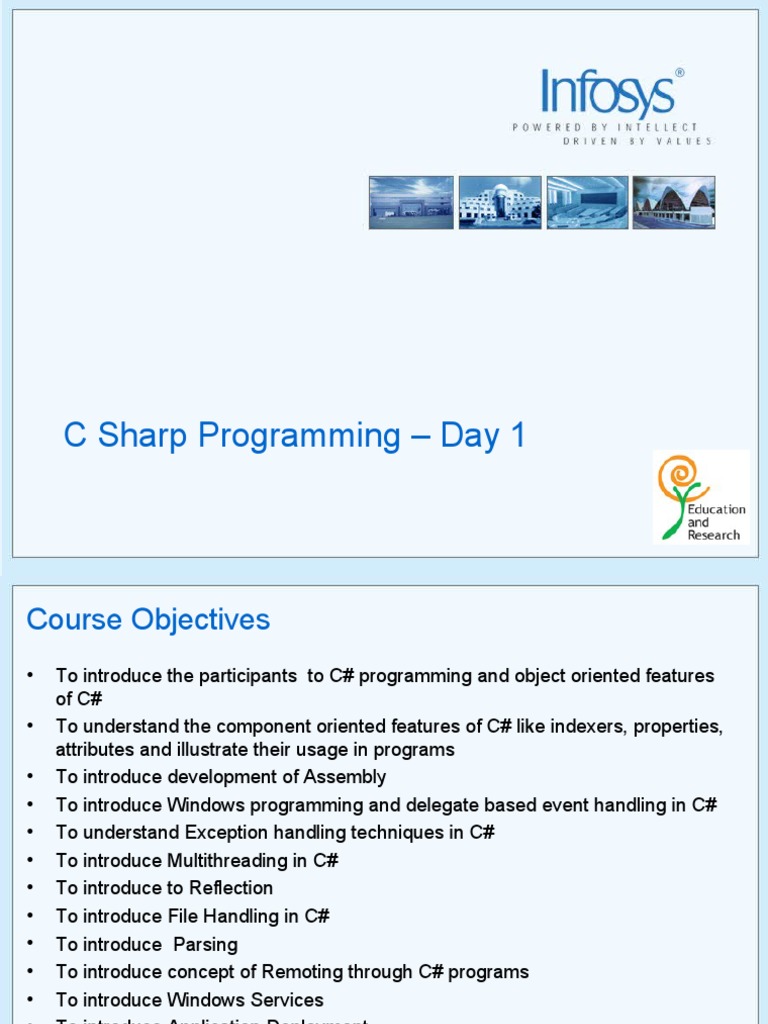 C Sharp Programming Slides 01 Fp2005 Ver10 Pdf Class Computer Programming Method 