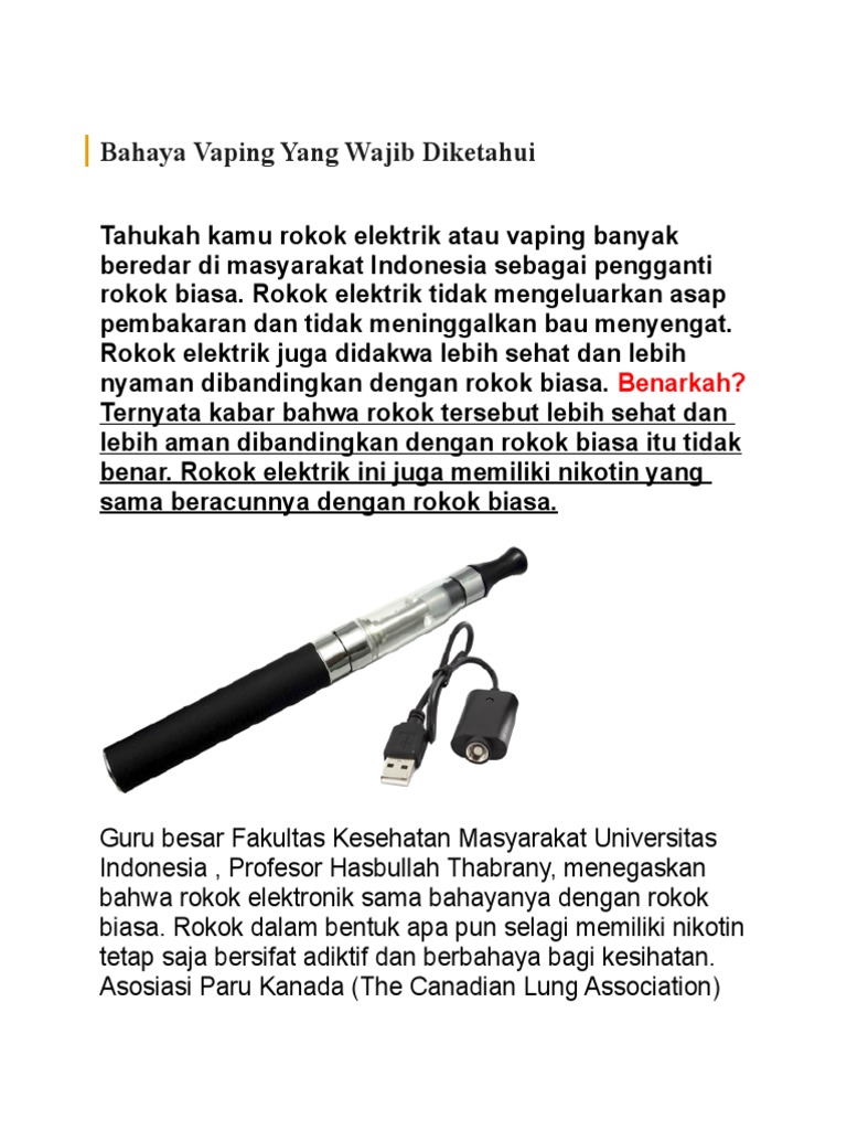 Bahaya Vaping Yang Wajib Diketahui | PDF | Pengembangan Diri