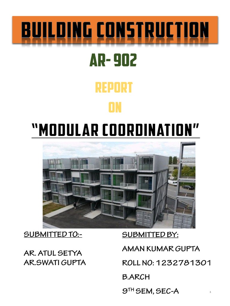 3 - Modular Coordination by Akg | PDF | Modularity | Module (Mathematics)