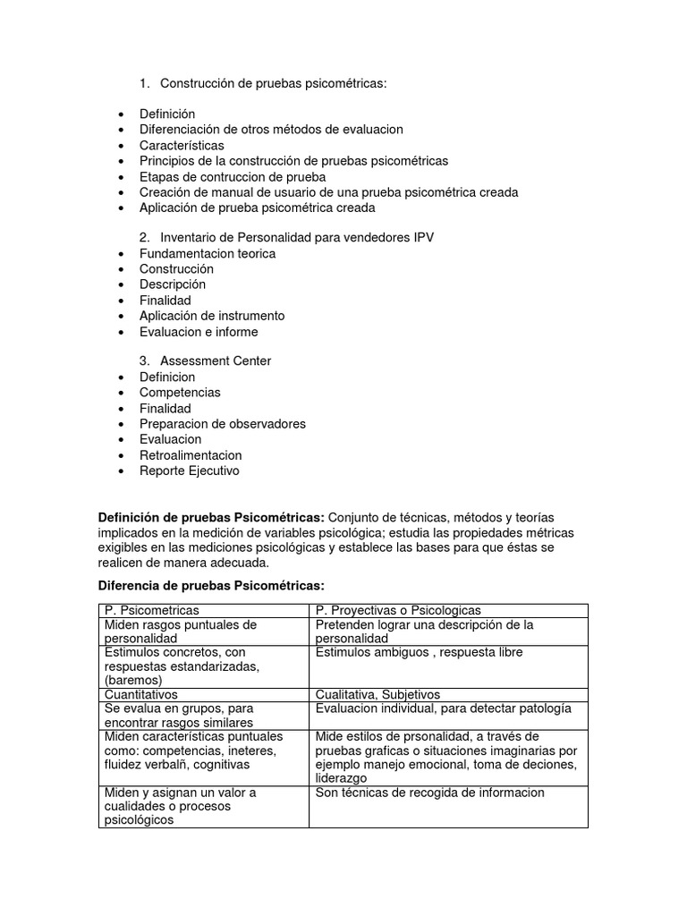 Instrumentos Psicologicos | PDF | Validez (Estadísticas) | Ciencia ...