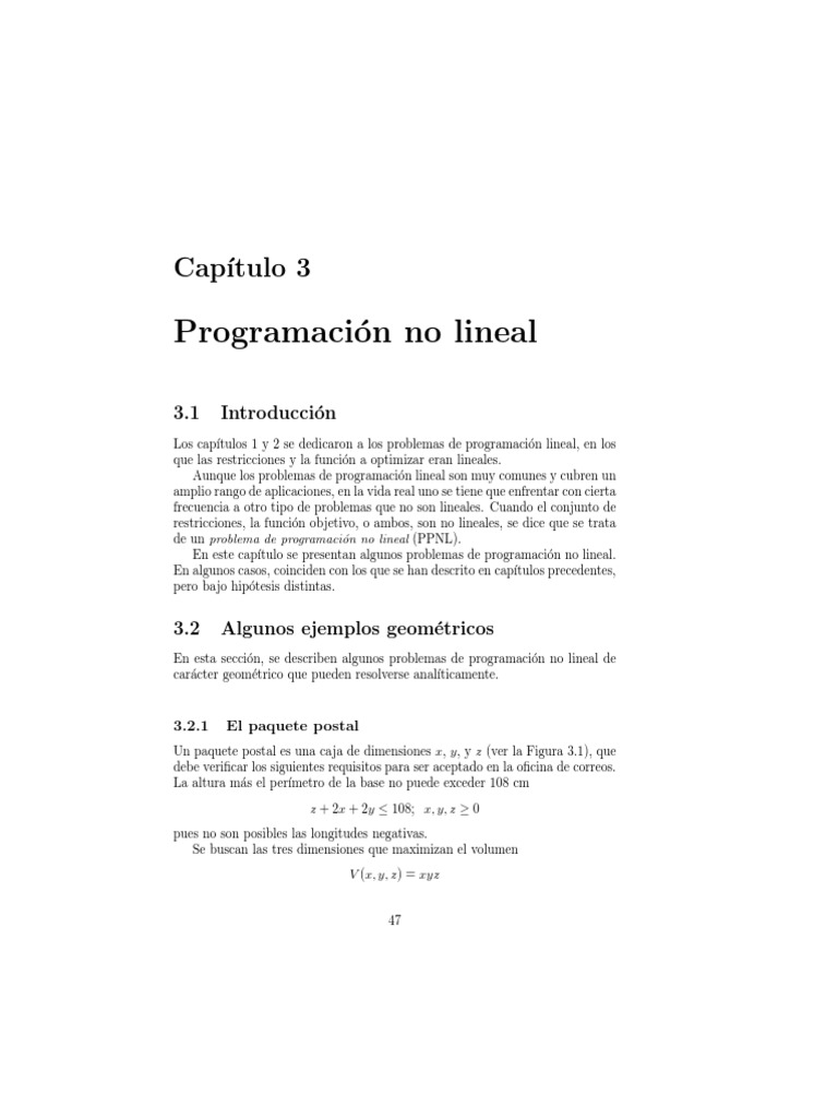 ProblemasFormulacionProg Nolineal PDF | PDF | Métodos y materiales de ...