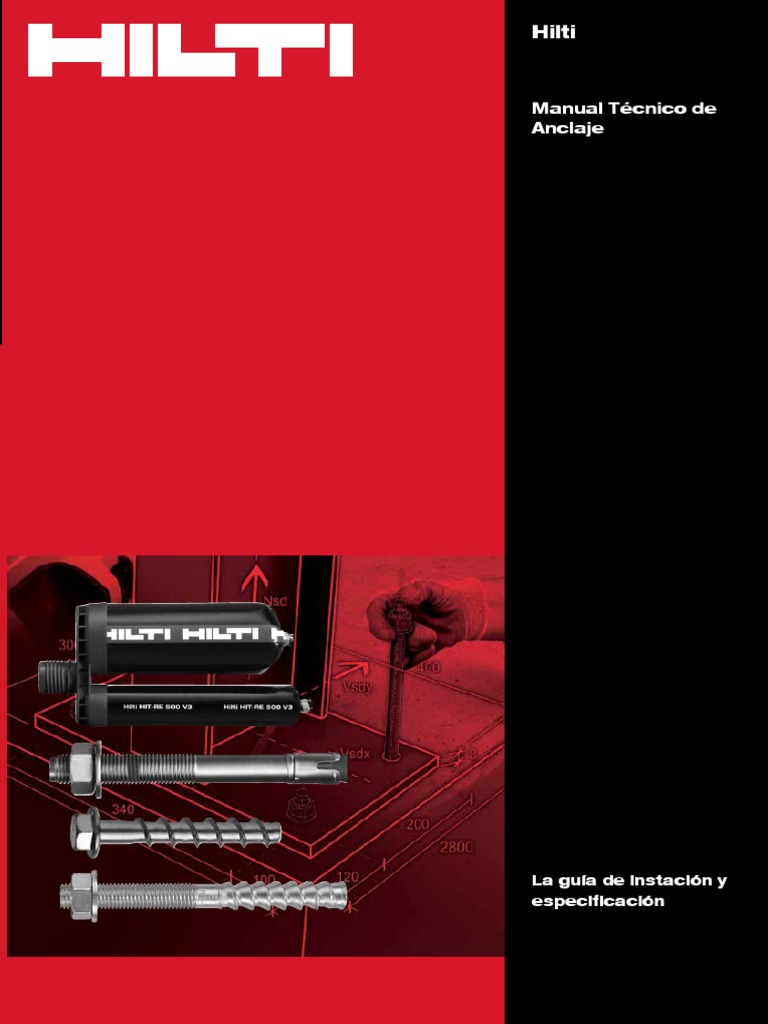Anclajes Hilti | Descargar gratis PDF | Acero | Diseño