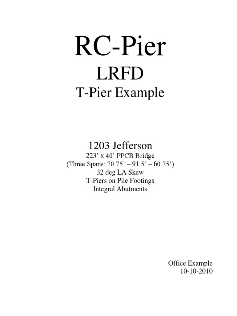 Mathcad Prestressed Concrete Jefferson Example | PDF | Structural Load ...
