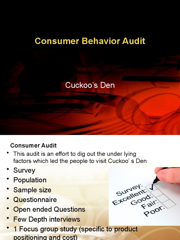 Consumer Behavior Audit: Cuckoo's Den | PDF | Behavior | Consumer Behaviour