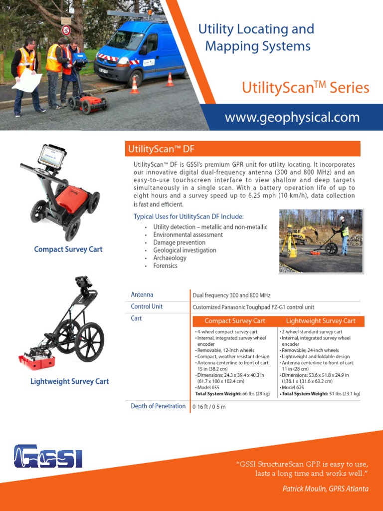 GSSI UtilityScanSeriesSystems | PDF | Wireless | Electronics