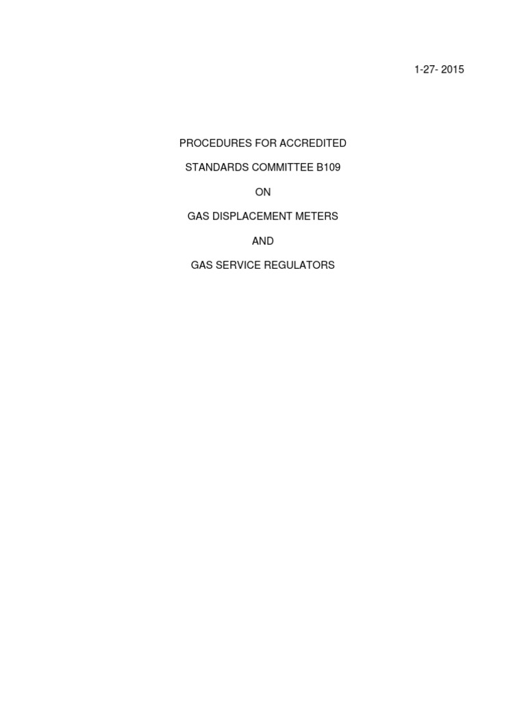 Ansi b109 Procedures 2016 | PDF | Committee | Voting