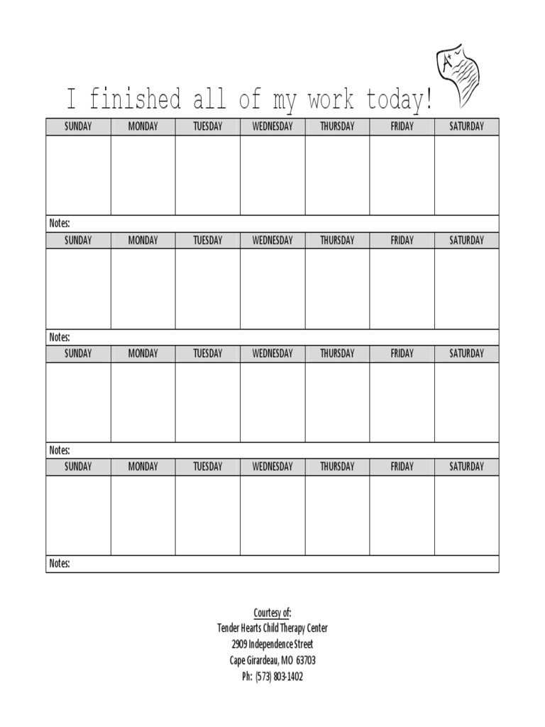 Homework Behavior Chart | PDF