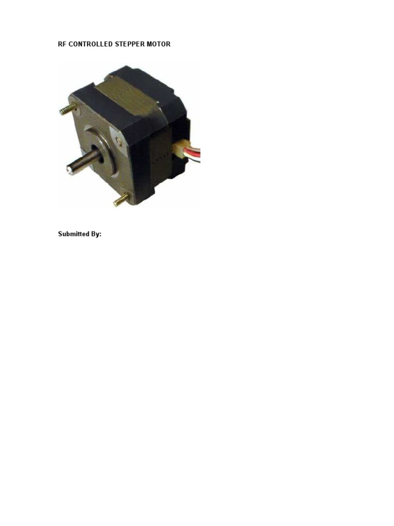 RF Stepper Motor Control Guide | PDF | Electrical Engineering ...