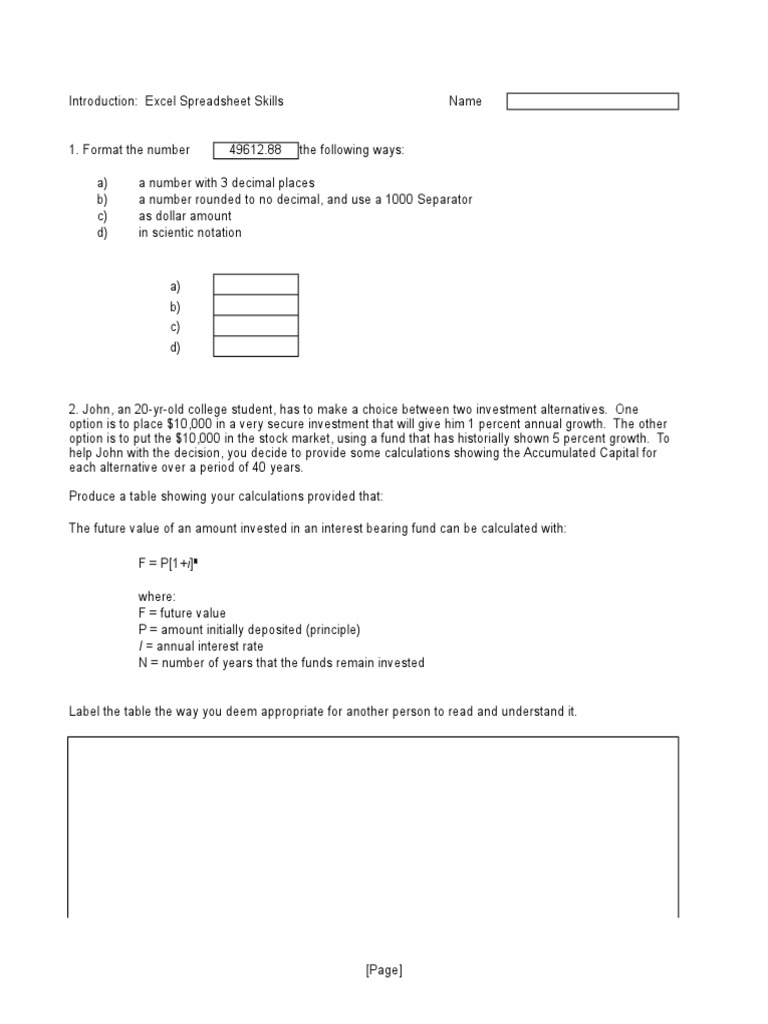 Assignment 2 - Excel Exercise | PDF | Kilowatt Hour | Compact ...
