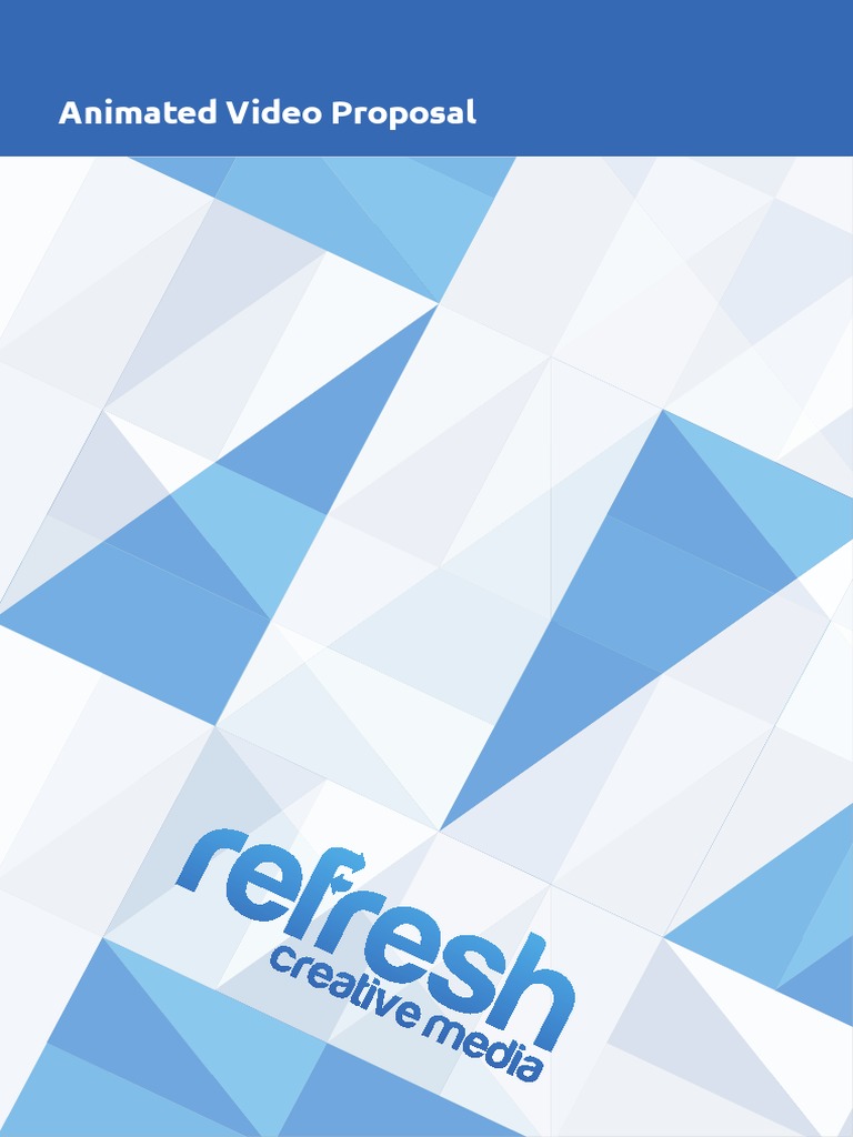 Refresh Animation Video Proposal 1 | PDF | Voice Over | Animation