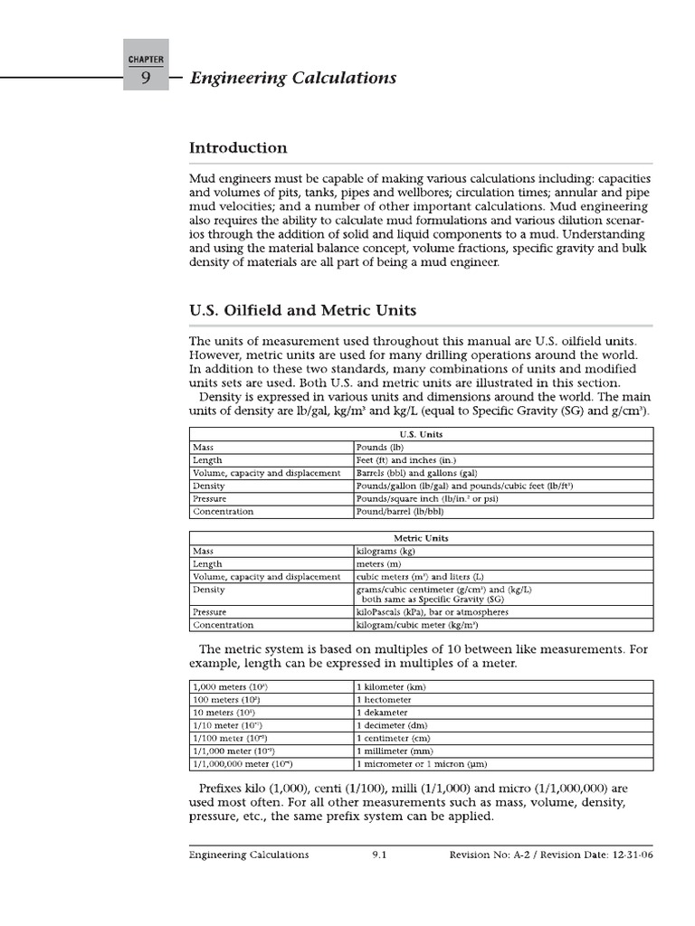Drilling Engineering CALCULATION | PDF
