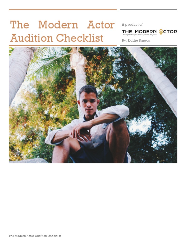 The Modern Actor Audition Checklist | PDF | Audition | Actor