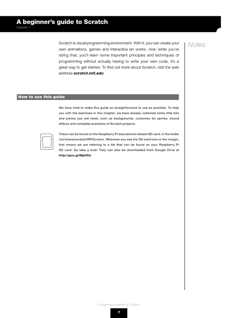Raspberry - Pi - Education - Manual Indice Pag 1 A 20 | PDF | Scratch ...