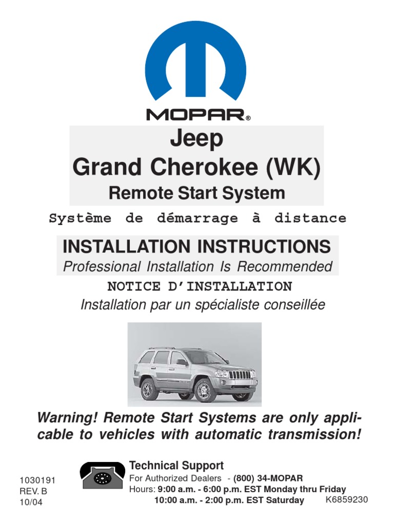 WK JK Remote Start | Download Free PDF | Electrical Connector ...