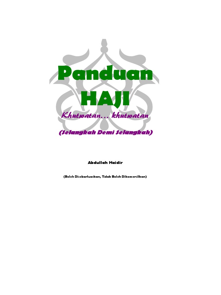 Panduan Haji PDF | PDF