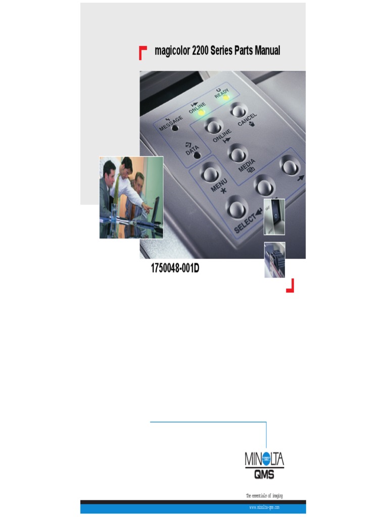 Konica Minolta Qms Magicolor 2200 Parts Manual | PDF | Manufactured ...