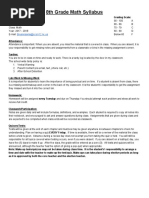 Student - Parent - Signature - Syllabus - Form 3 | PDF