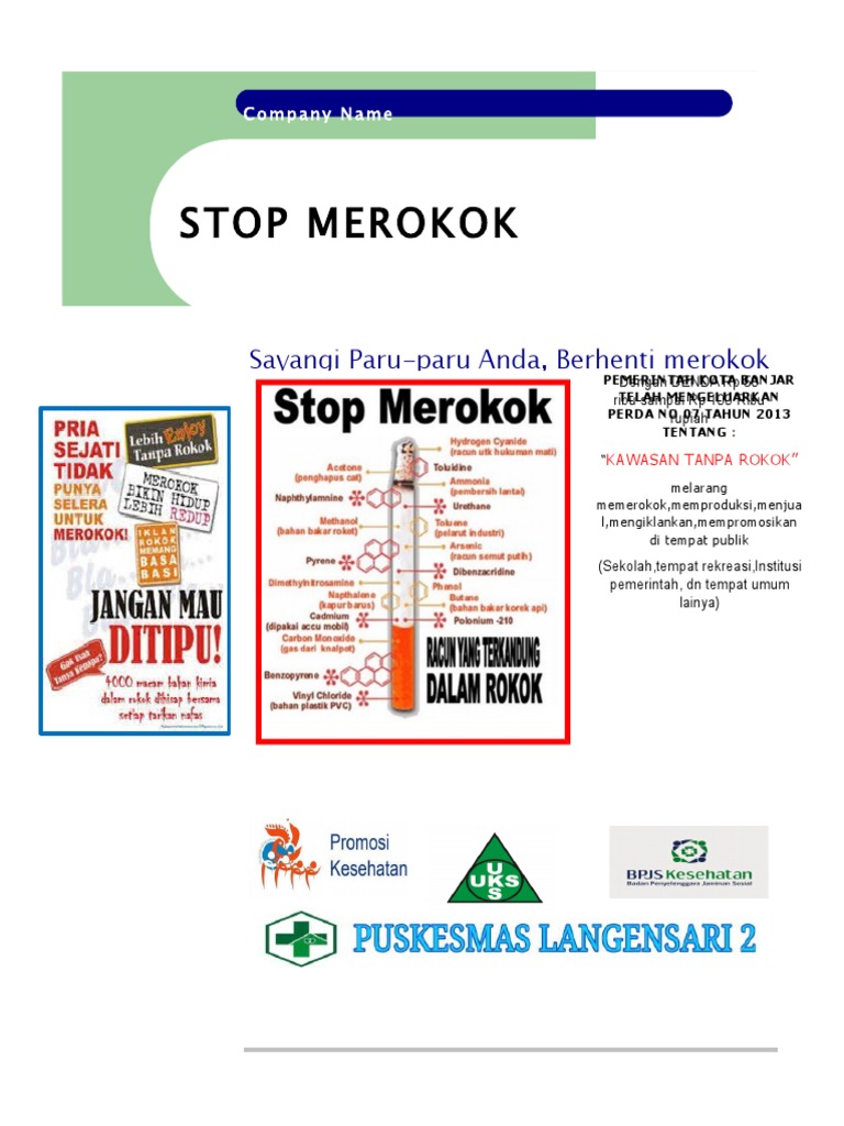 Stop Merokok: Sayangi Paru-Paru Anda, Berhenti Merokok | PDF | World ...