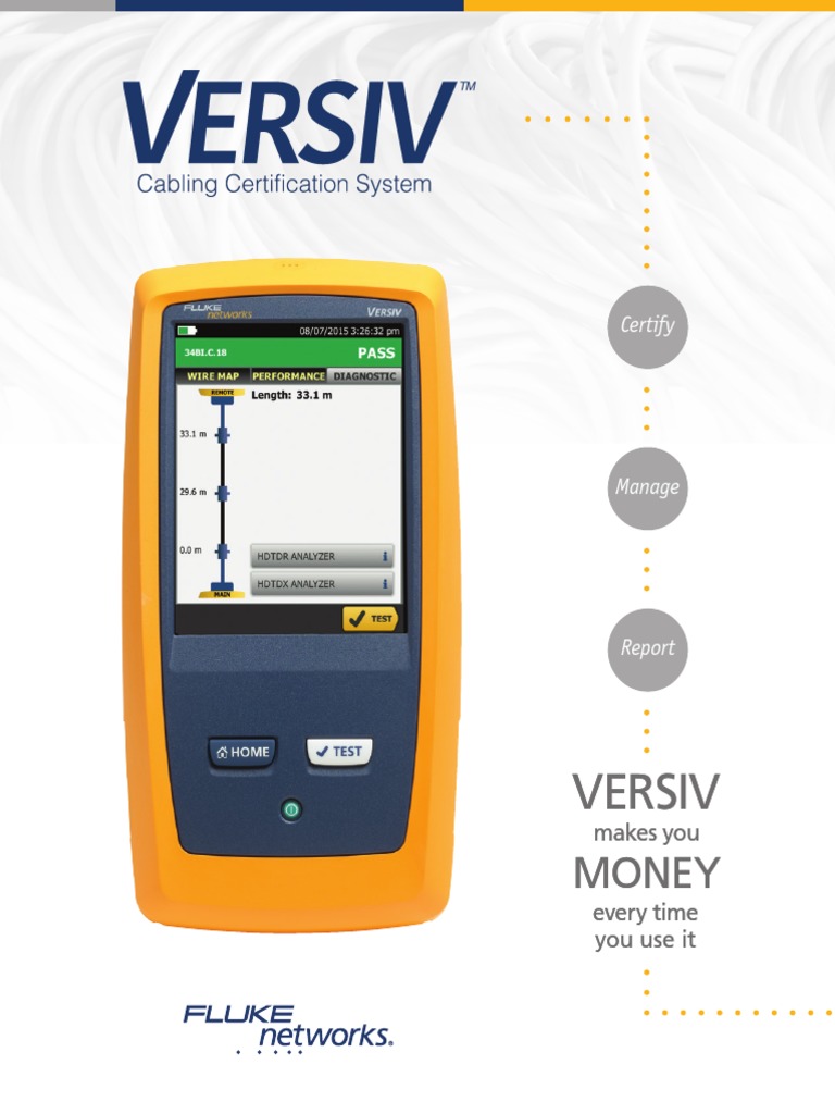 Versiv Versiv: Money Money | PDF | Software Testing | Optical Fiber