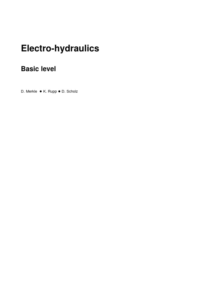 Electrohydraulics Basic Level | PDF | Valve | Switch