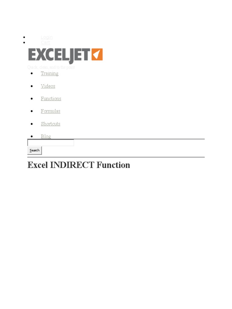 Indirect Function Pdf Microsoft Excel Array Data Structure