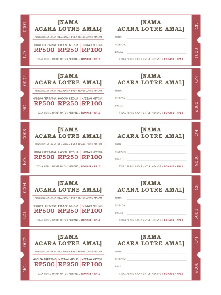 Template Kupon | PDF