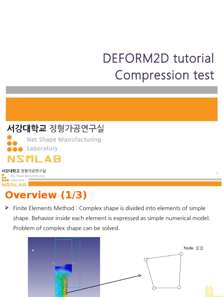 DEFORM 2D Tutorial | PDF | Deformation (Engineering) | Finite Element Method