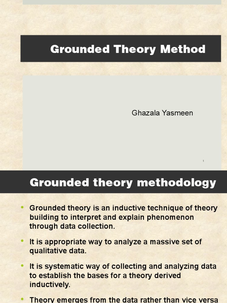 Grounded Theory Methodology | PDF | Methodology | Theory
