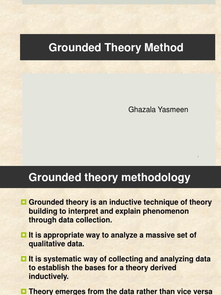 Grounded Theory Methodology | PDF | Theory | Philosophical Theories