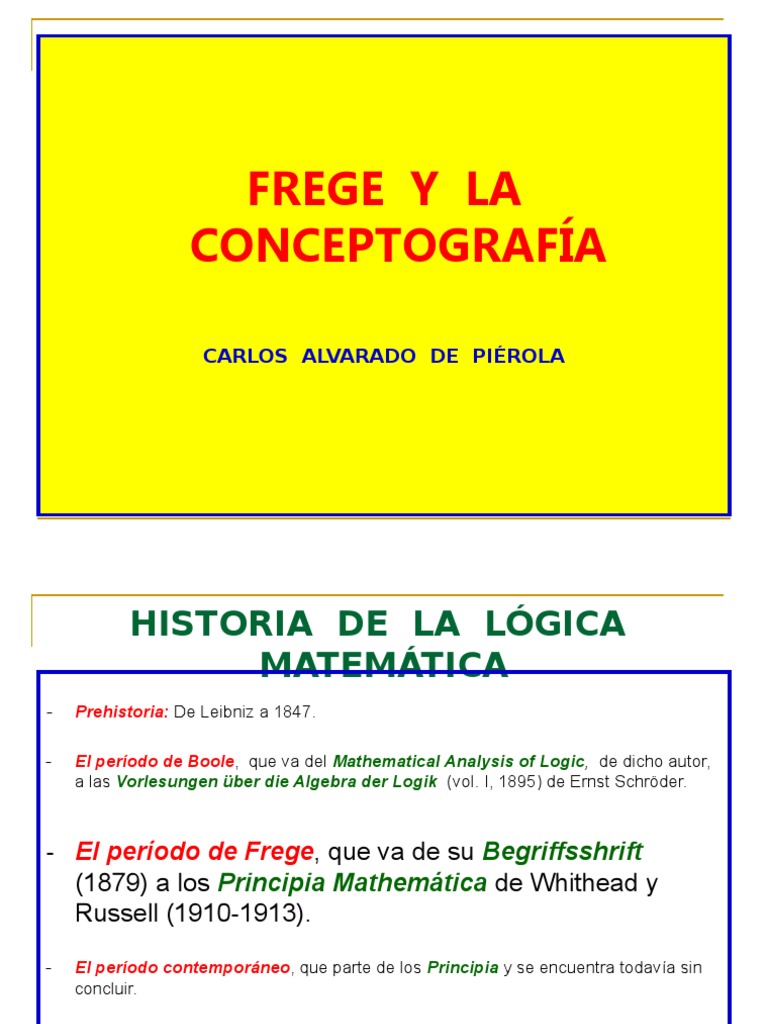 FREGE - La Conceptografía | PDF | Función (Matemáticas) | Argumento