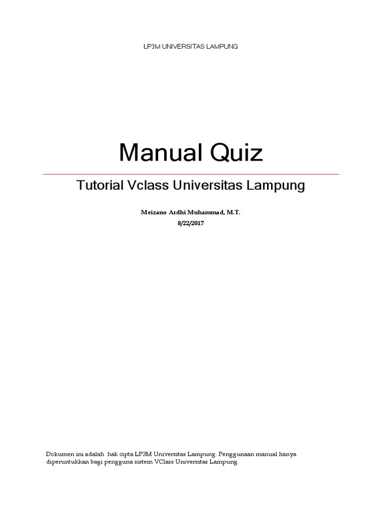 Vclass Quiz | PDF