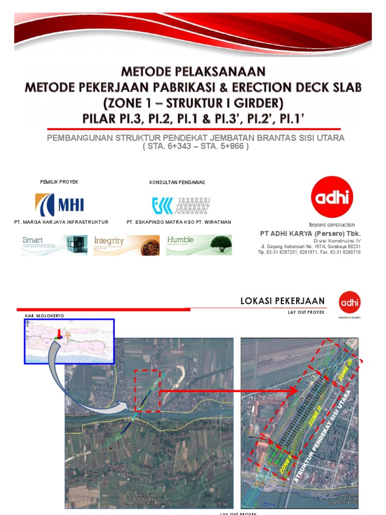 Metode Pabrikasi & Erection Deck Slab | PDF