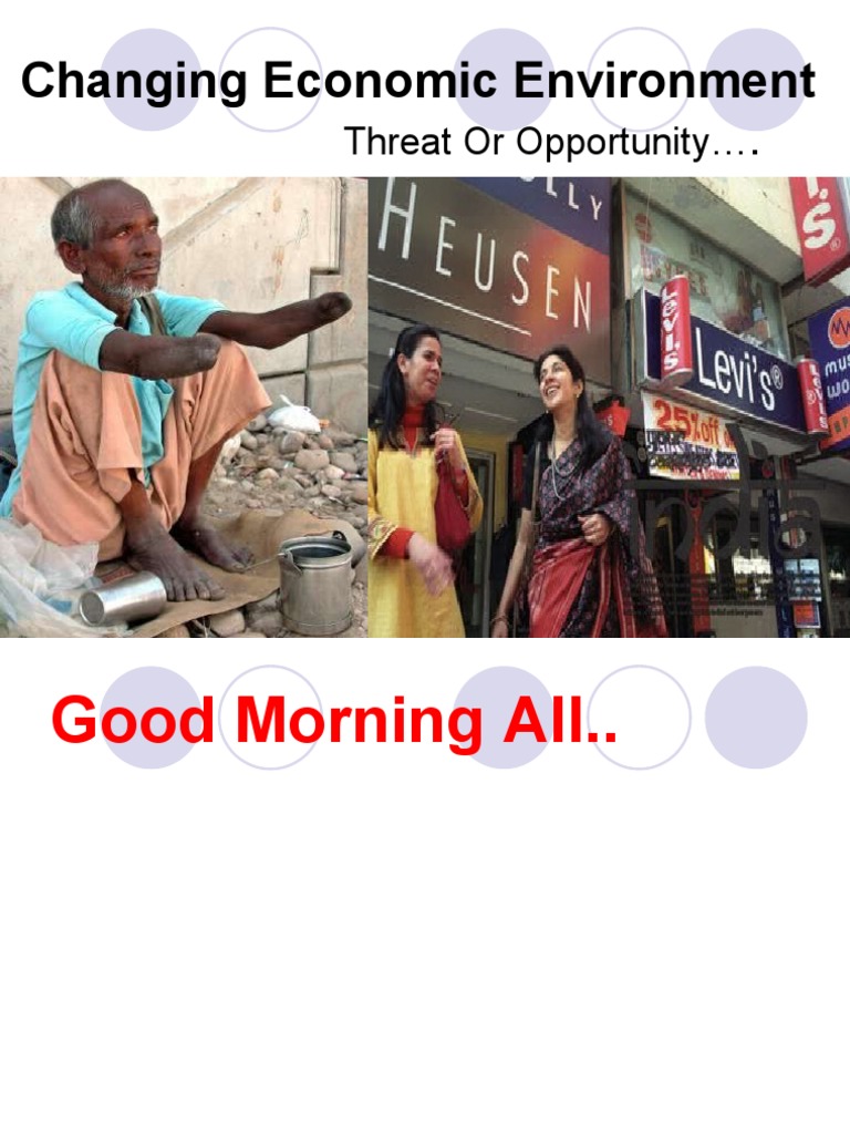 Changing Economic Environment: Threat or Opportunity | PDF | Gross ...